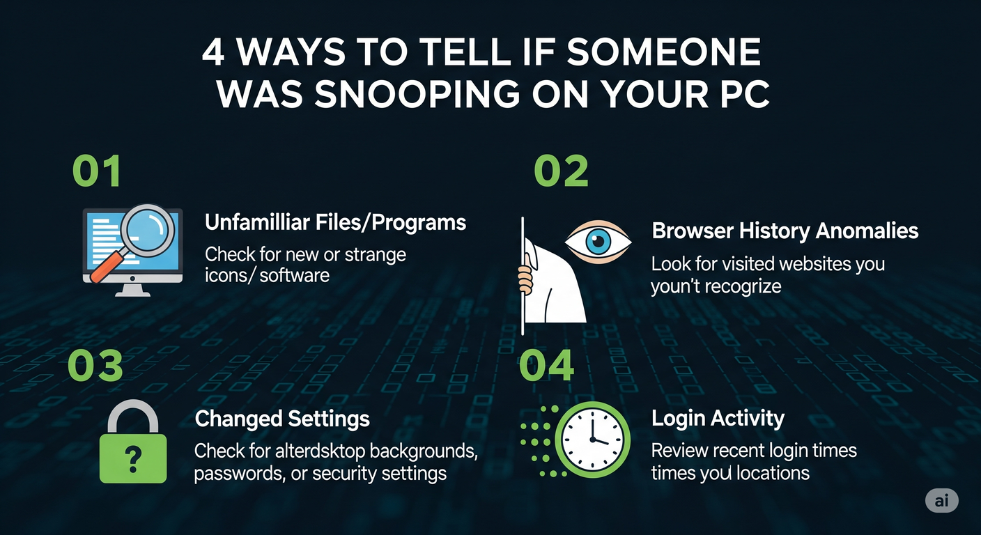 4 Ways to Tell If Someone Was Snooping on Your PC